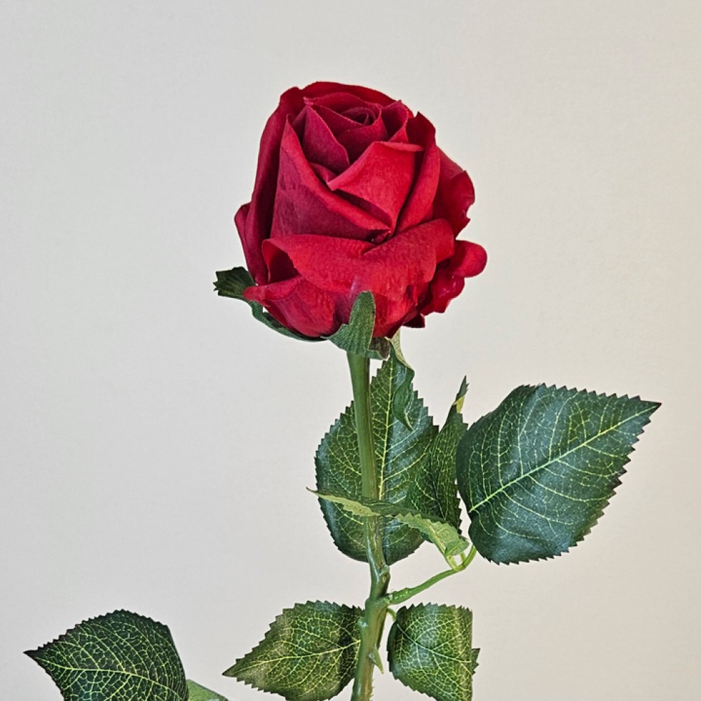 Real Touch Rose Bud Red 55cm | Artificial Flowers