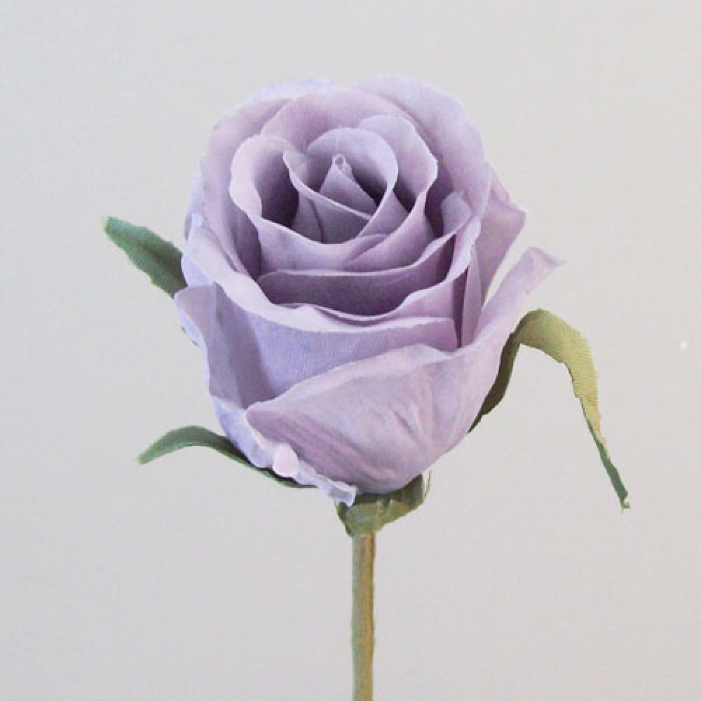 Artificial Flowers | Romance Artificial Rose Bud Lilac 45cm