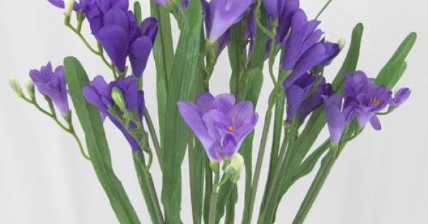Silk Freesias Bunch Purple 50cm | Artificial Flowers