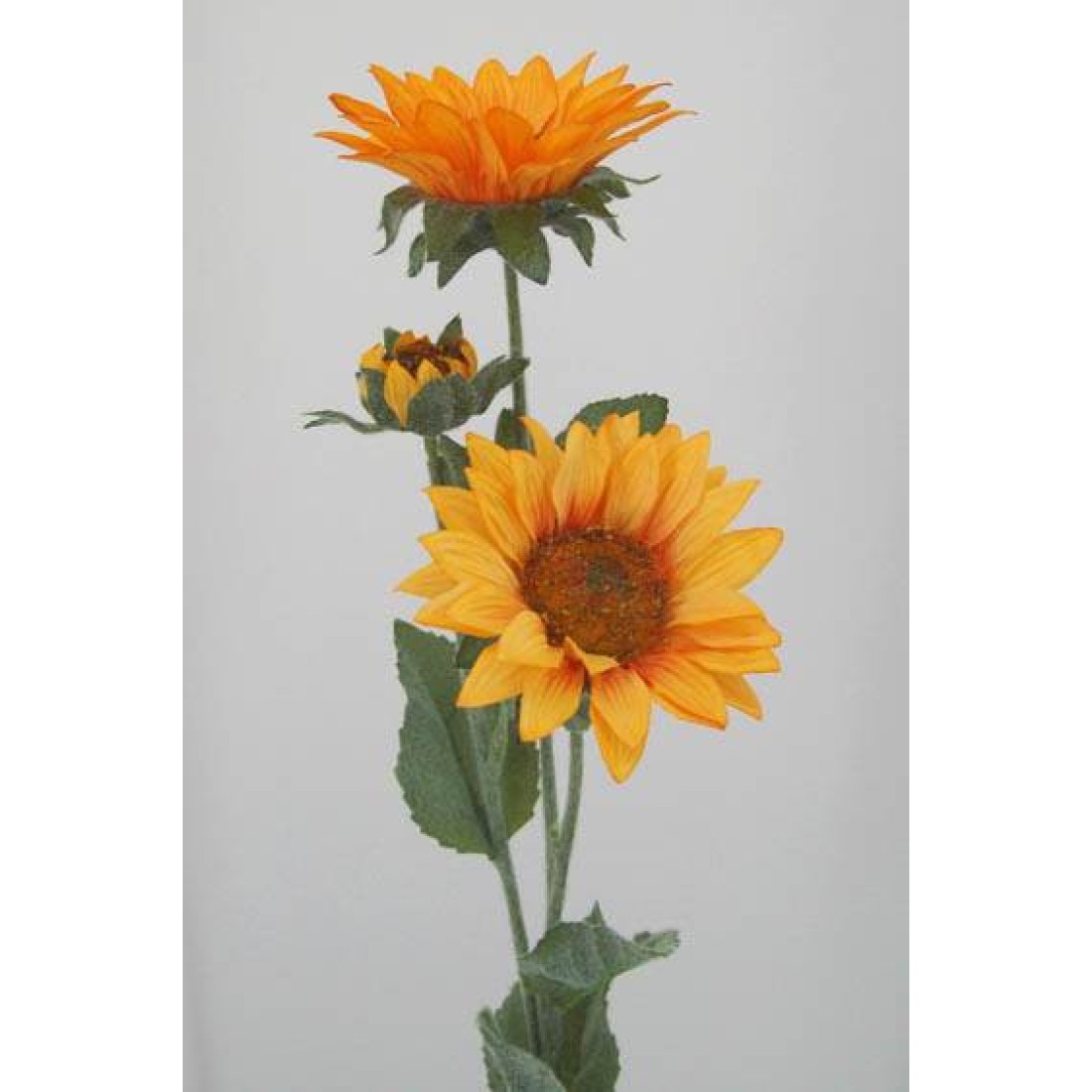 Artificial Sunflowers Spray (2+1) 65cm | Artificial Flowers