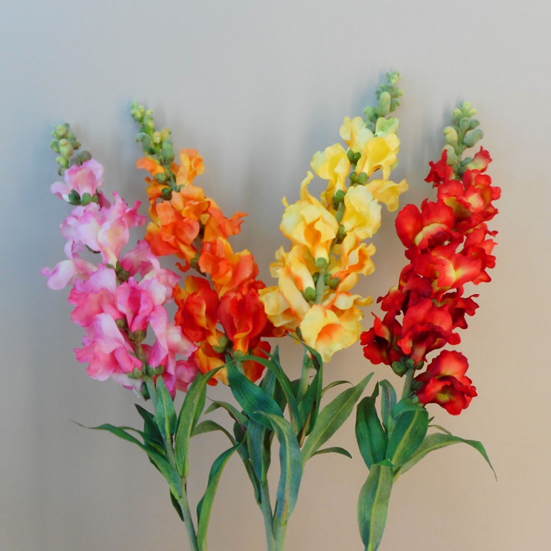 Artificial Snapdragons Yellow 93cm | Artificial Flowers