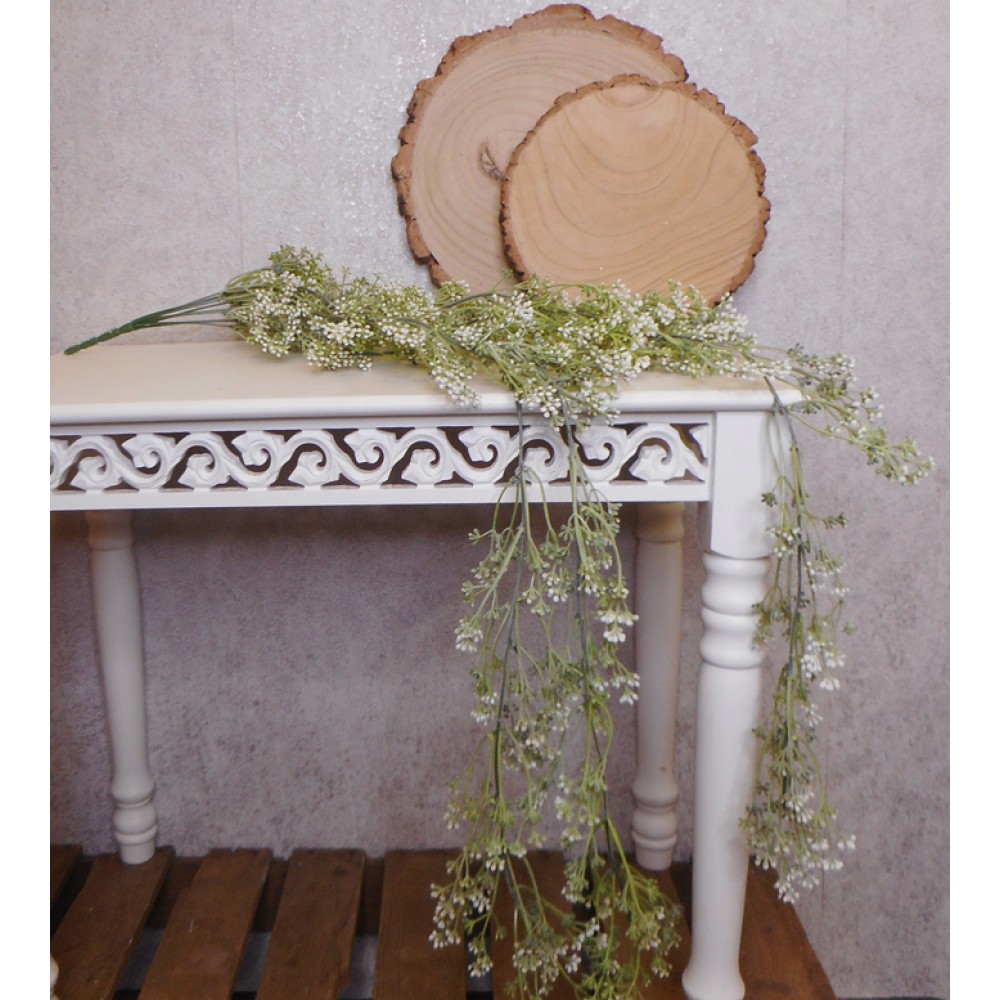 Artificial Trailing Plants White Wax Flower Buds 94cm | Artificial Flowers