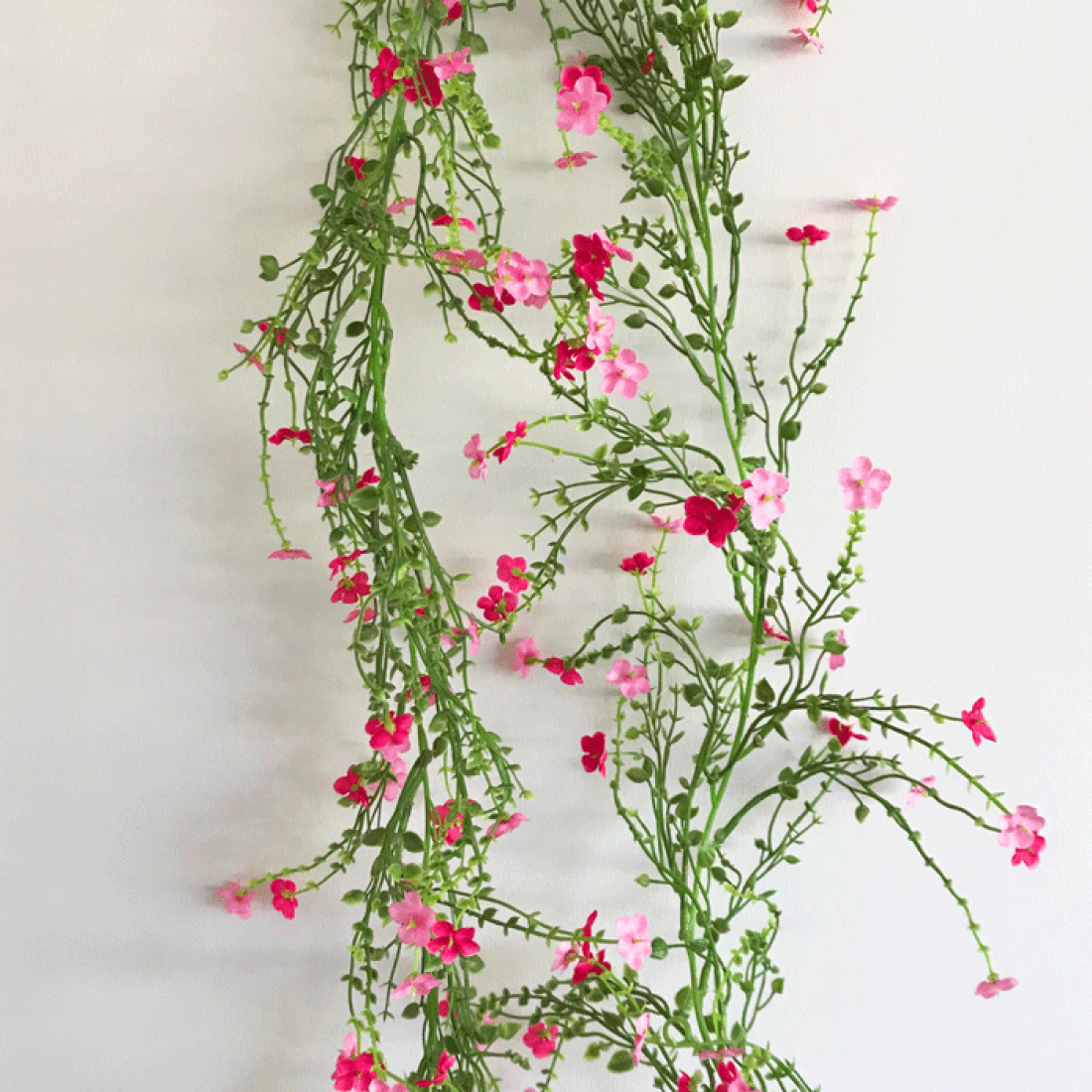 Artificial Wild Flowers Garland Pink | Artificial Flowers