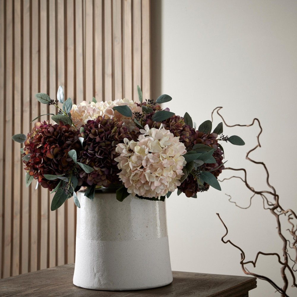 Cream with Grey Fleck Large Ceramic Vase 26cm | Flower Vases