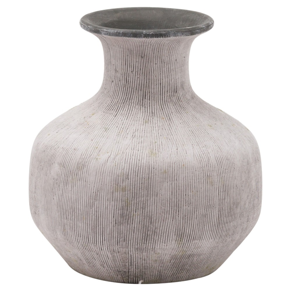 Squat Stone Vase Bloomville 26cm | Flower Vases