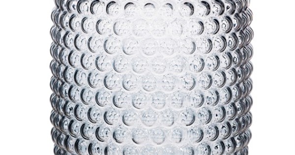 Grey Glass Bobble Vase 20cm | Flower Vases